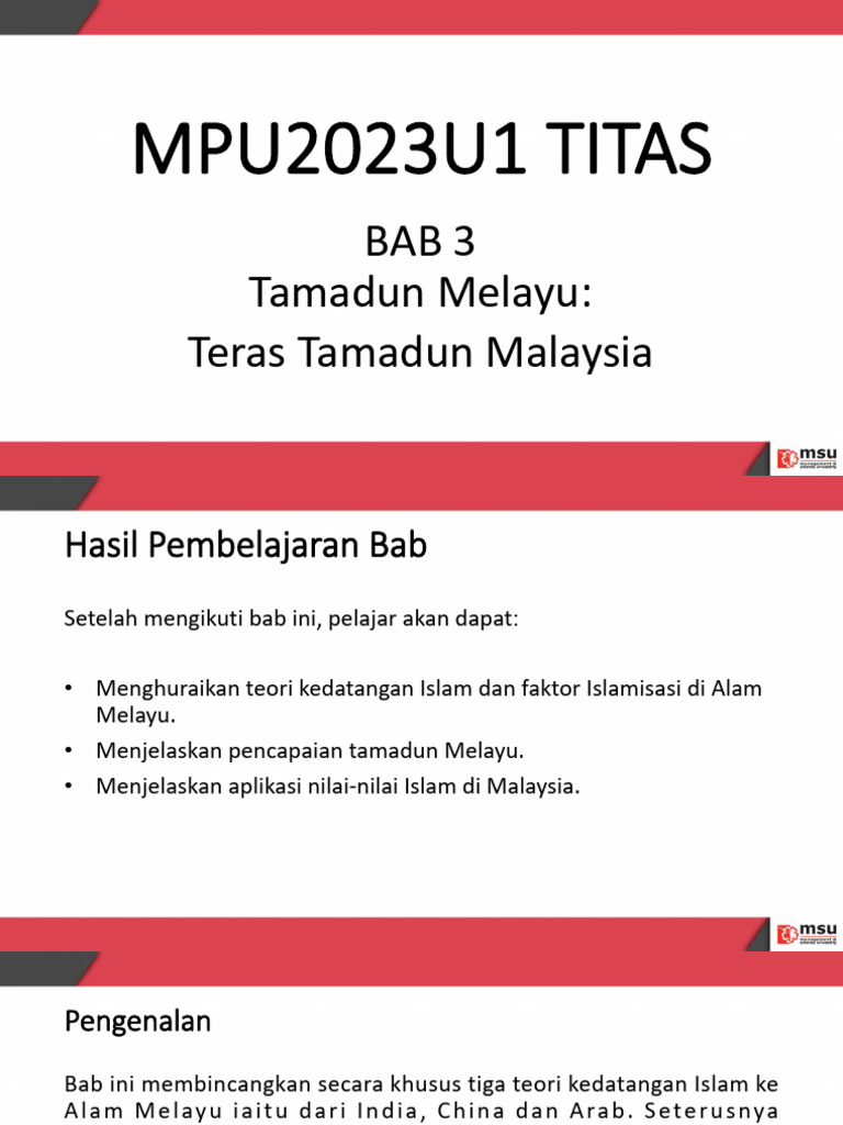 Nota Slaid Bab 3 | PDF