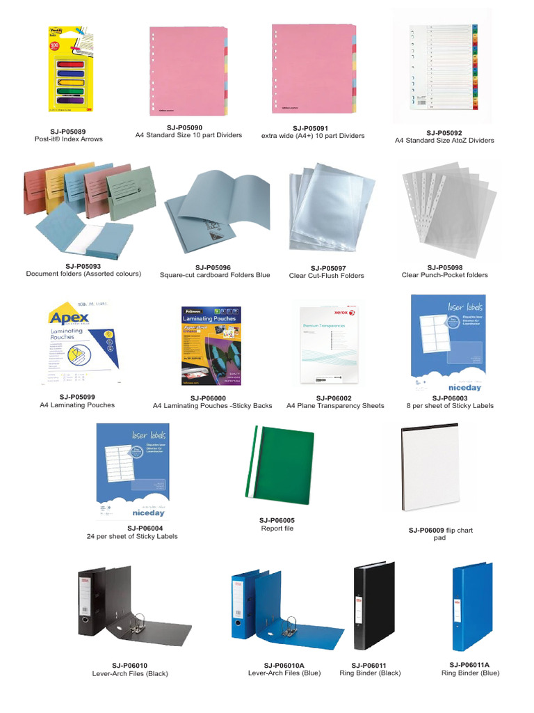 Stationery 22 01 2021 | PDF | Office Work | Stationery