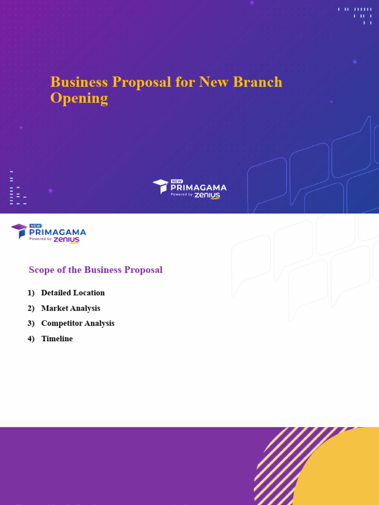 Business Proposal for New Branch Opening | PDF