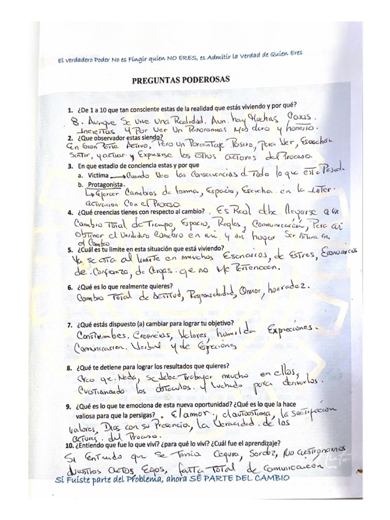 El Verdadero Poder No Es Fingir Quien NO ERES, Es Admitir La Verdad de Quien Eres | PDF