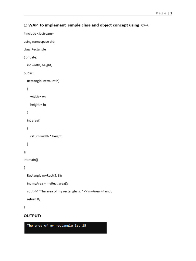 OOps Project File | PDF