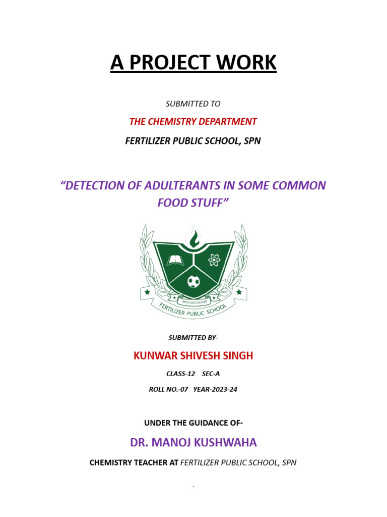 A Project Work | PDF