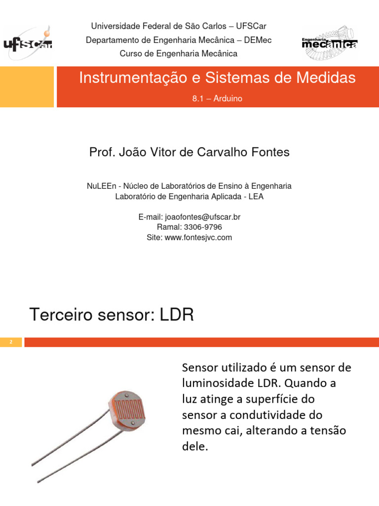 Aula 8 - 1 - Arduino | PDF
