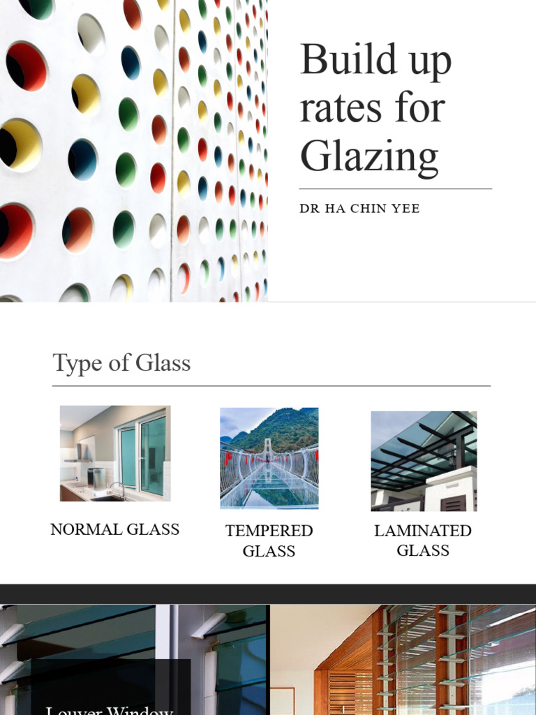 Build Up Rates For Glazing | PDF