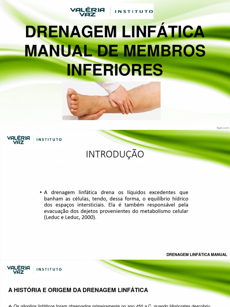 Drenagem Linfatica Membros Inferiores Ana Maia | PDF