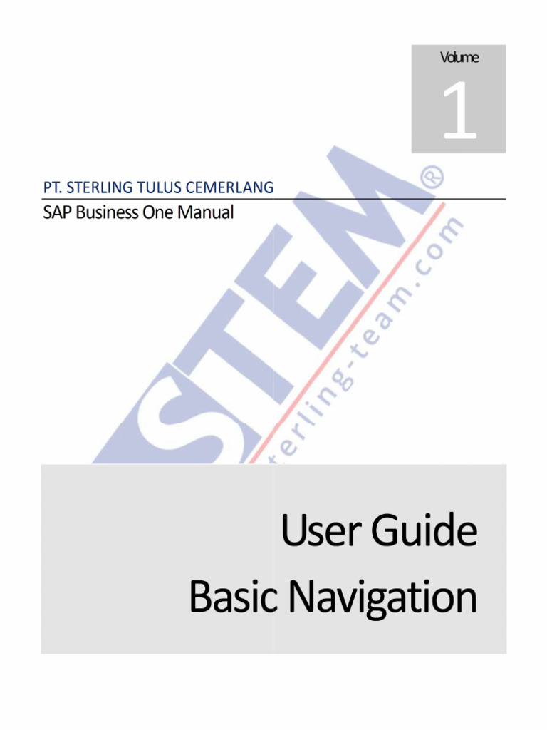 Volume1 Basic Navigation | PDF