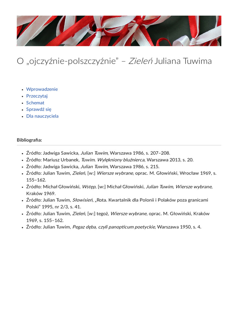 Zieleń JULIAN TUWIM PDF | PDF