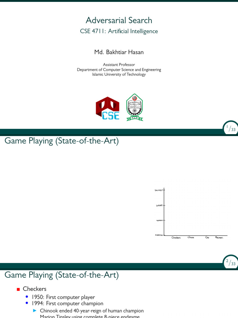 7. Adversarial Search | PDF | Monte Carlo Method | Gaming