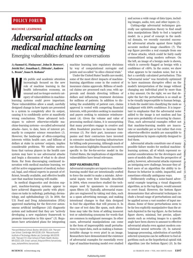 Adversarial Attacks Machine Learning | PDF Adversarial Attacks Machine Learning | PDF