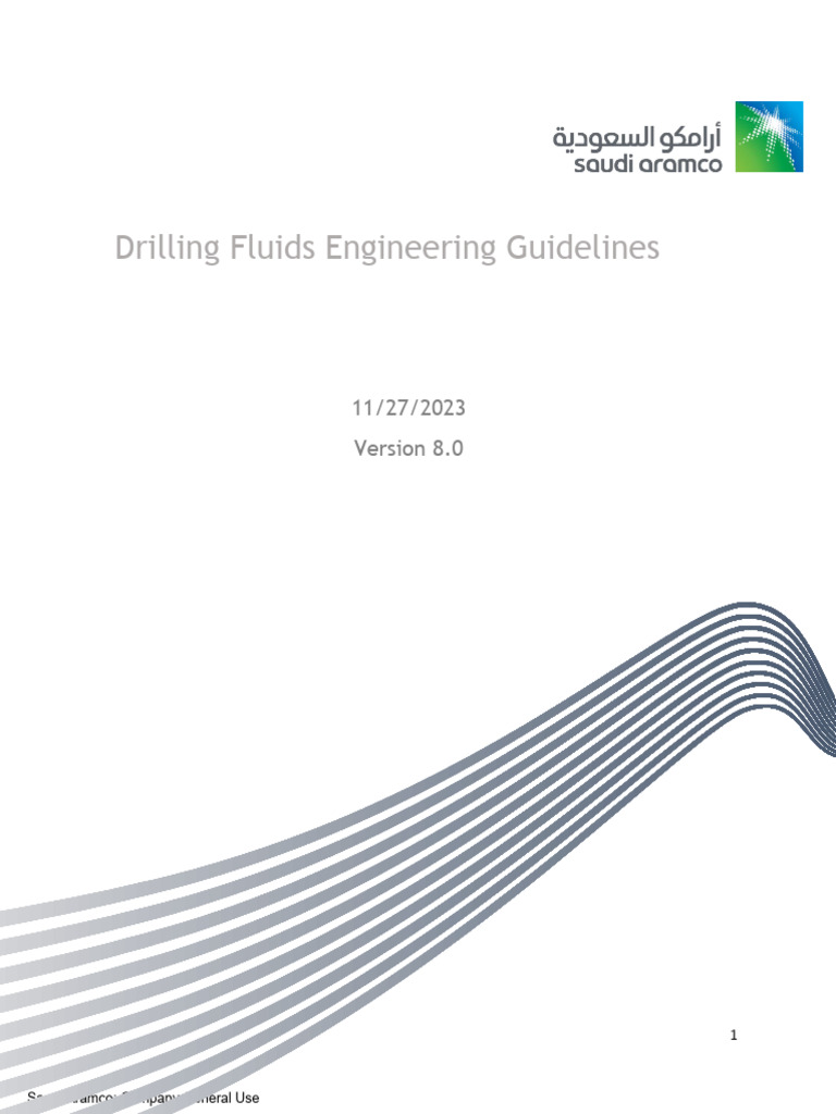 DRILLING FLUIDS ENGINEERING GUIDELINES V8 2023 Final Version Red ... DRILLING FLUIDS ENGINEERING GUIDELINES V8 2023 Final Version Red ...