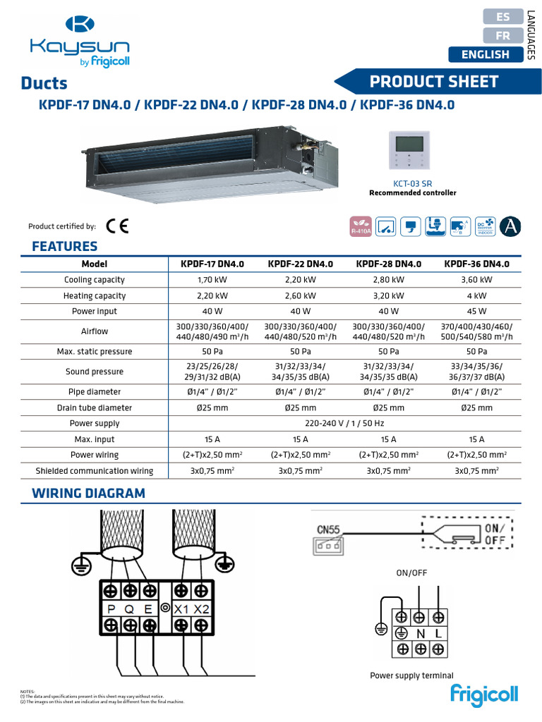 22FPK Esfren Ama Ducts | PDF | Duct (Flow) | Power Supply