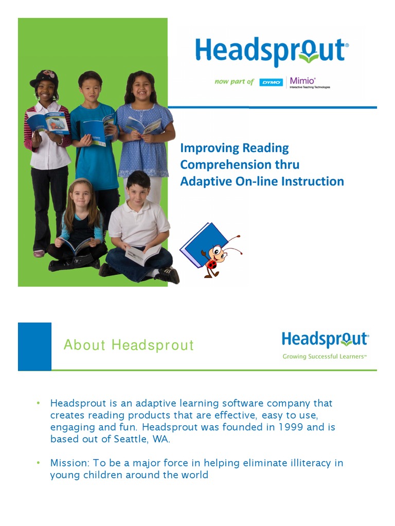 Head Sprout Webinar | PDF | Reading Comprehension | Pedagogy