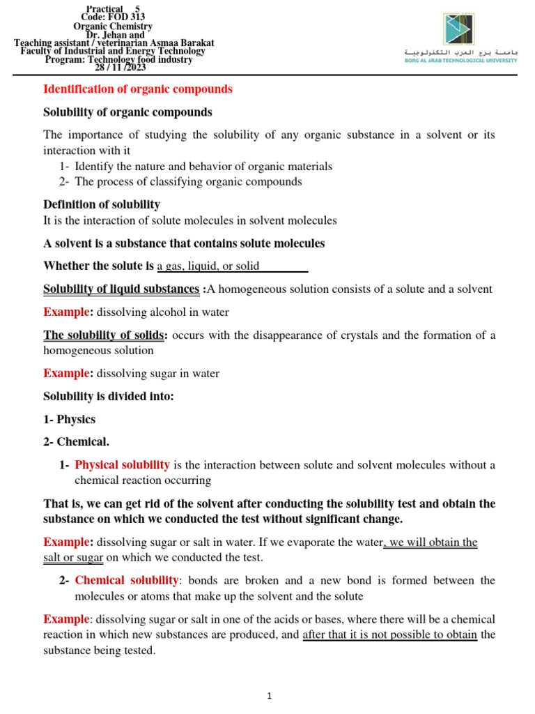 5 Practical Organic Chemistry | PDF