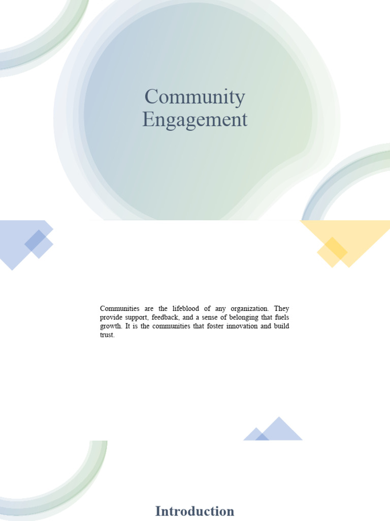 Community Engagement | PDF