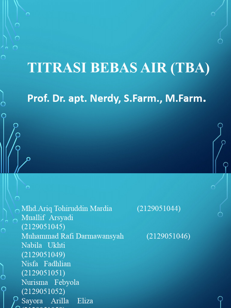 Tba 2 | PDF