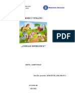 Proiect Tematic Animale de La Poli | PDF