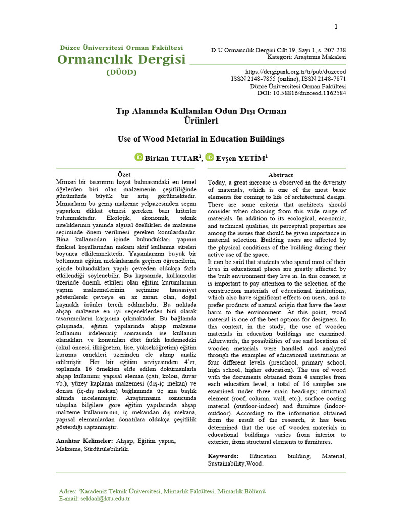 DÜ Makale Örneği | PDF
