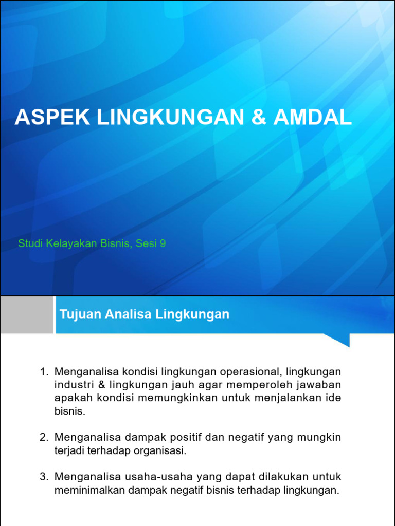 Pertemuan 5 - Jenis-Jenis AMDAL Dan Pembuatannya | PDF