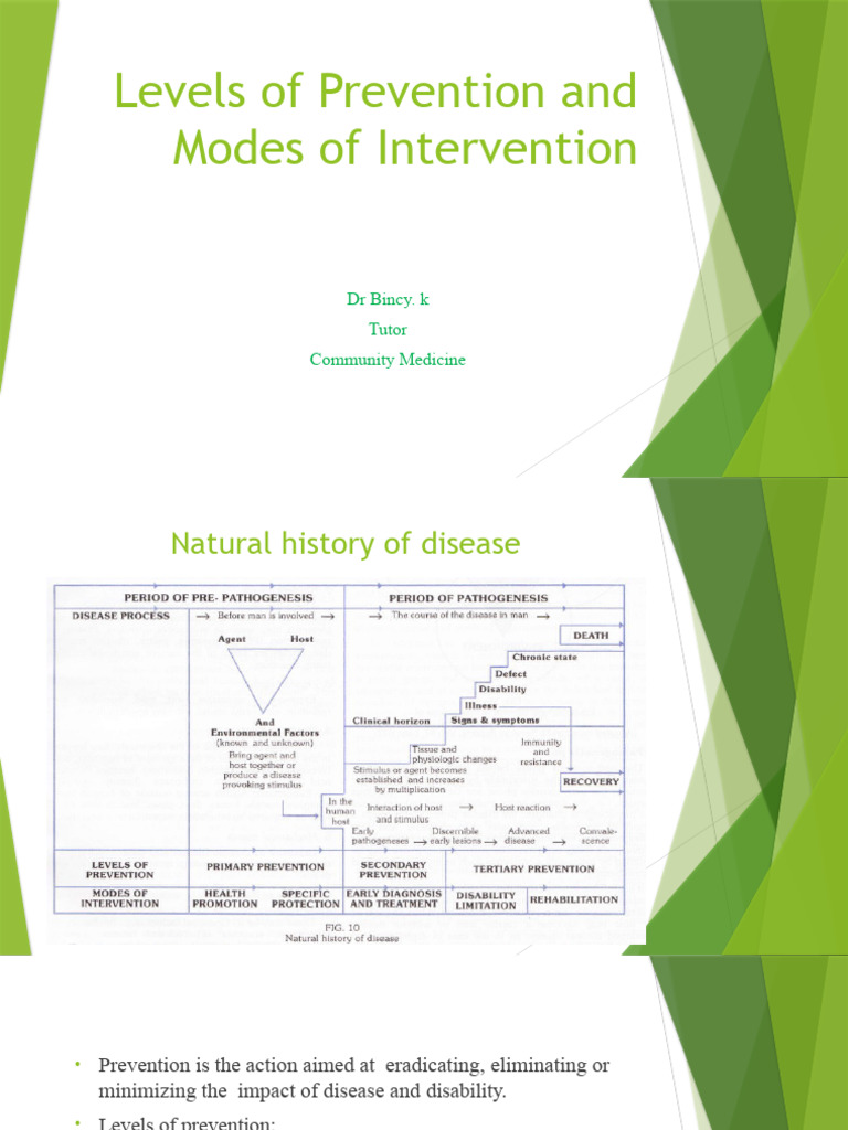 Levels of Prevention | PDF