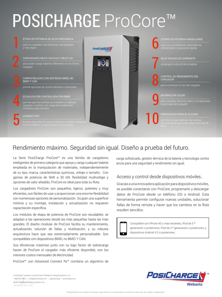 ProCore PosiCharge-LatinAmerica Spanish SpecSheet-04302019 | PDF ...