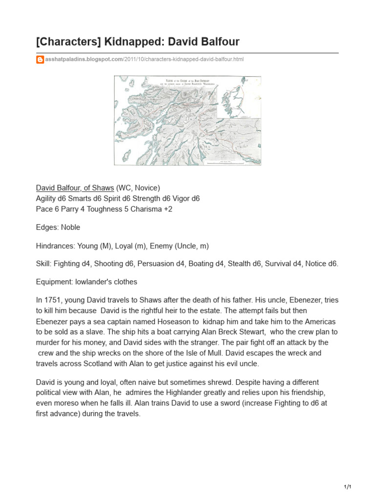Kidnapped By Robert Louis Stevenson Characters Kidnapped | Notgrass