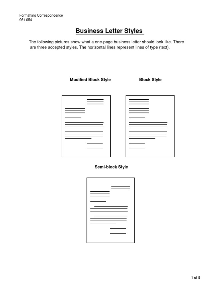 3.1 Business Letter Styles | PDF | Text | Human Communication