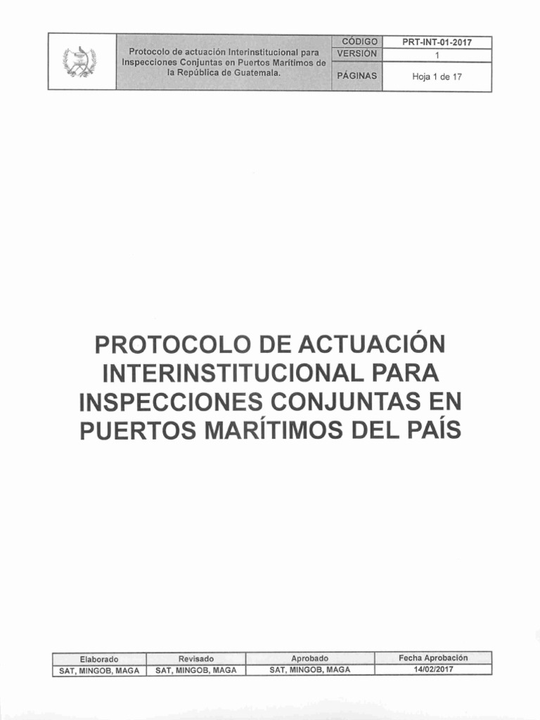 Protocolo Puertos Maritimos | PDF