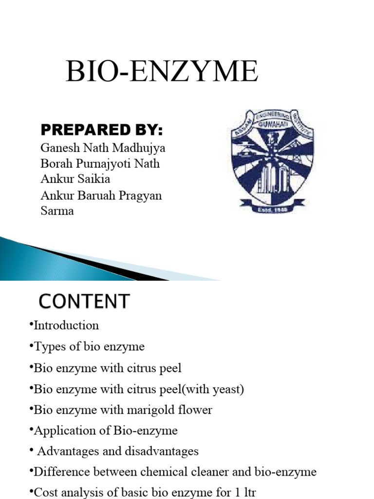 BIO ENZYME Presentation | PDF | Wellness