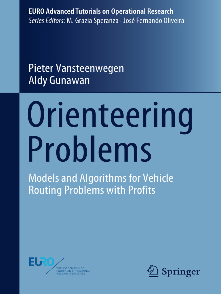 Euro Advanced Tutorials On Operational Research Vansteenwegen Pieter Gunawan Aldy