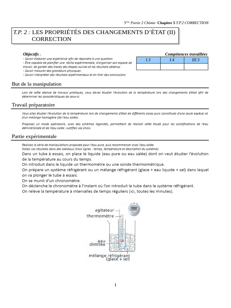 5ème-Chimie-Chapitre5-TP 2 Correction 19-20 | PDF