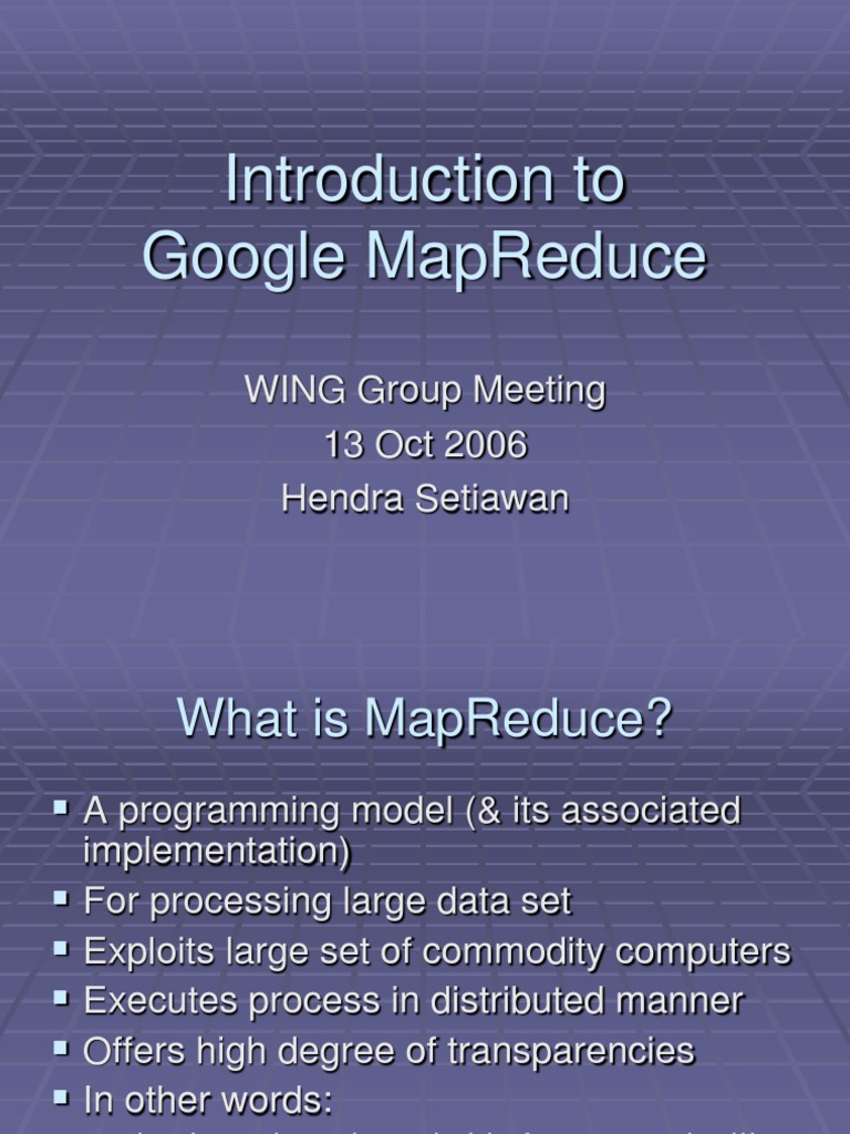Introduction To MapReduce | PDF | Map Reduce | Operating System Technology Introduction To MapReduce | PDF | Map Reduce | Operating System Technology