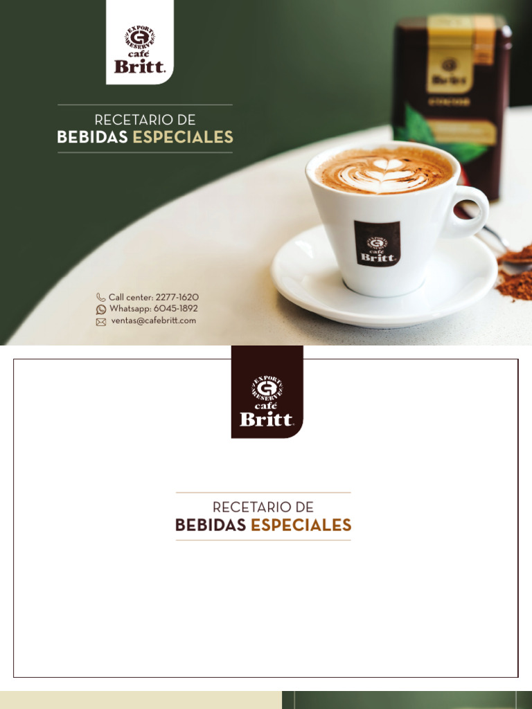 Catalogo Bebidas Especiales | PDF