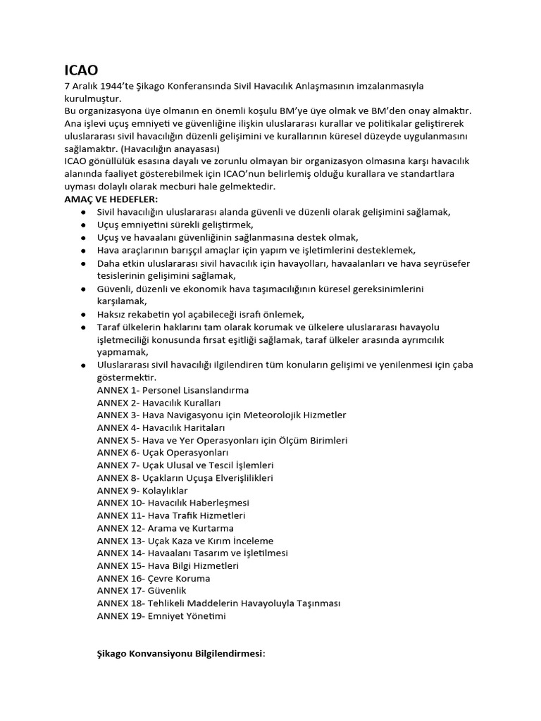 ICAO | PDF