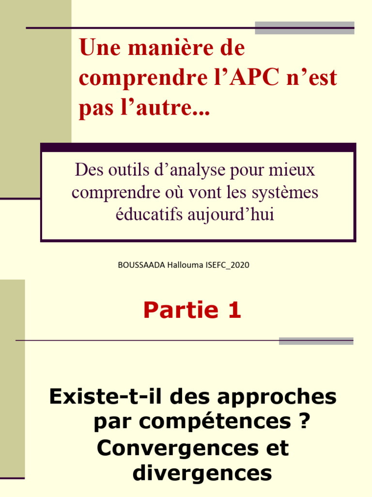 Cours 3.2 - Les APC Convergence Et Divergences | PDF