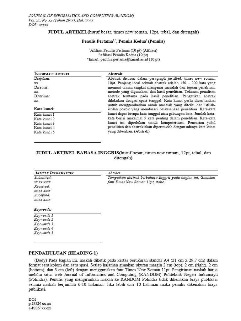 Salinan Dari Template RANDOM | PDF