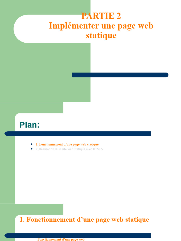 PARTIE 2 Impementer Une Page Web Statique | PDF