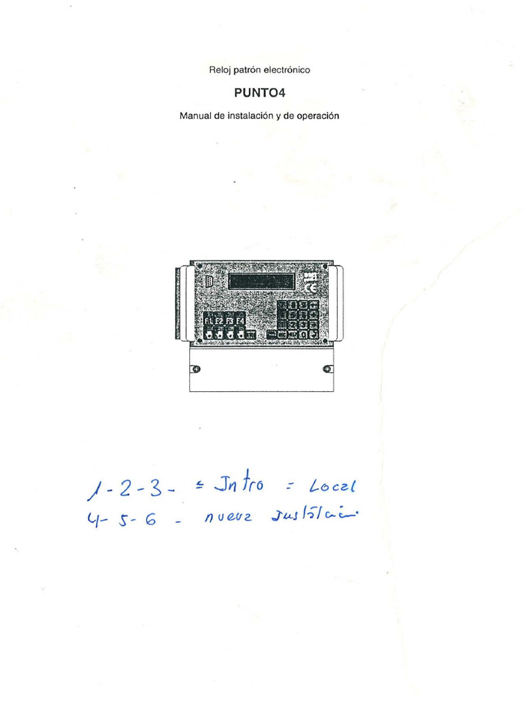 Manual Reloj Patron Punto4 | PDF