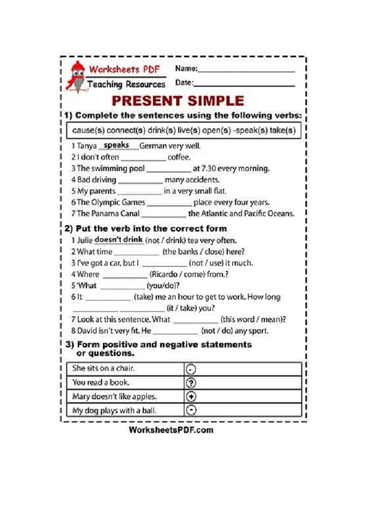 Simple Present | PDF