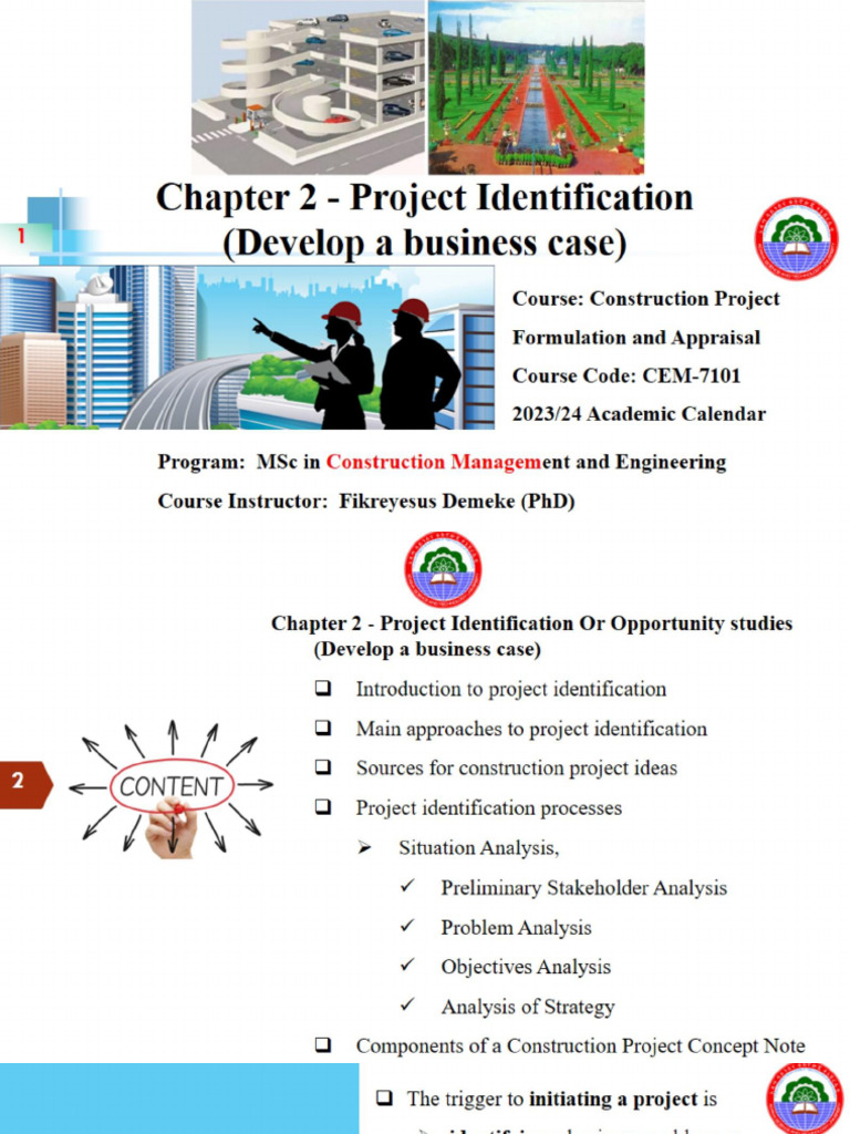 Chapter 2-Project Identification PDF | PDF