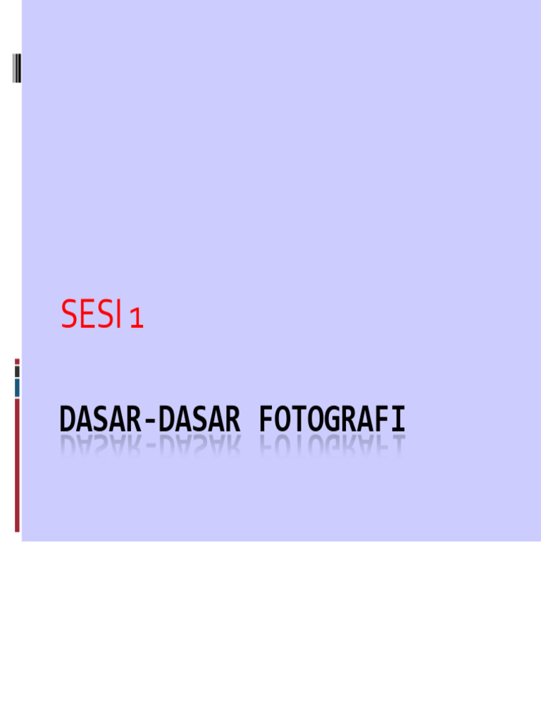 SN Materi Visual Kelas Fotografi | PDF