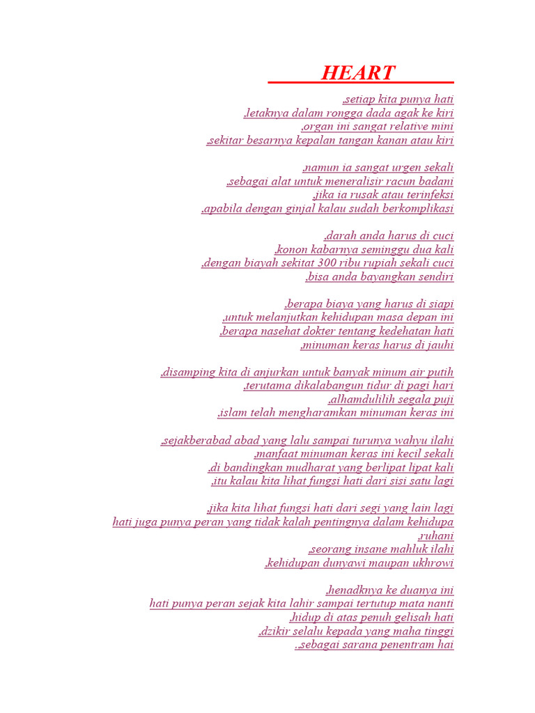 Masalah Hati | PDF