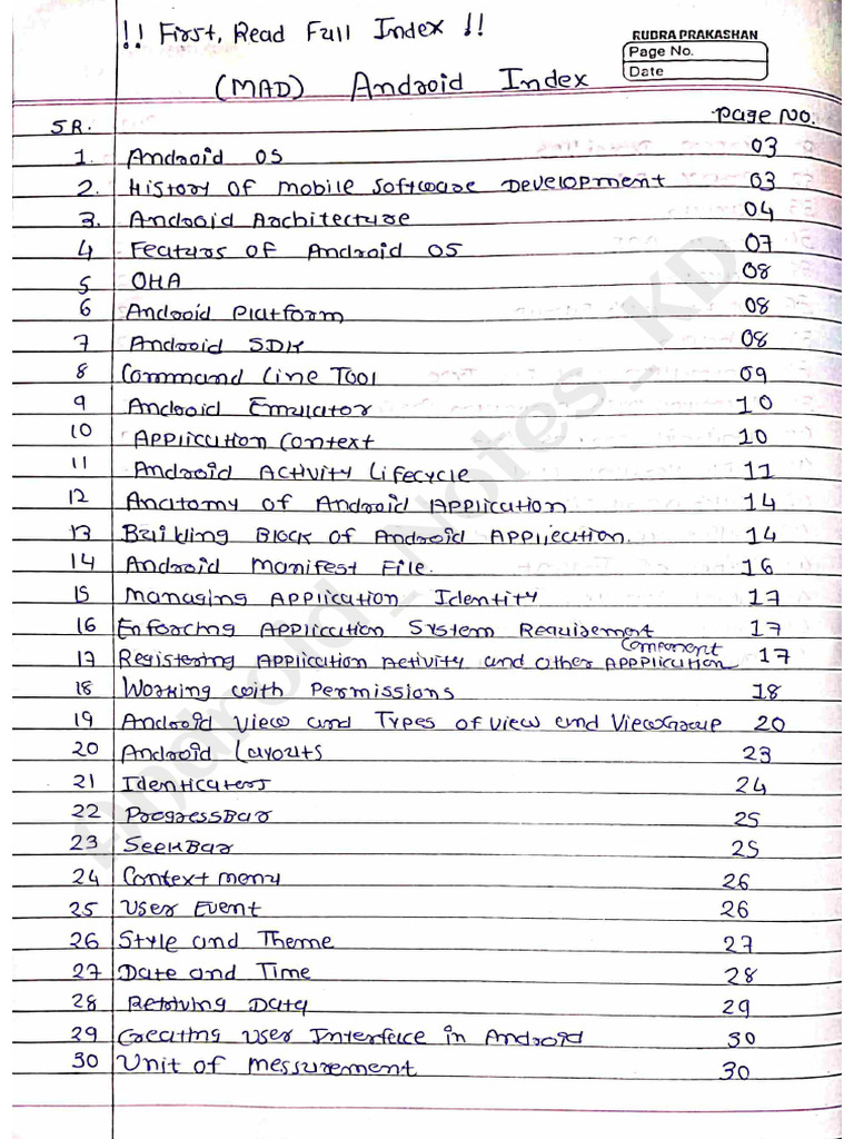 Android Notes KD External | PDF