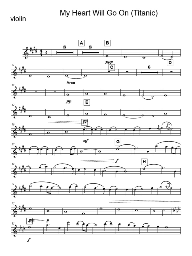 Titanic Violin 1 | PDF