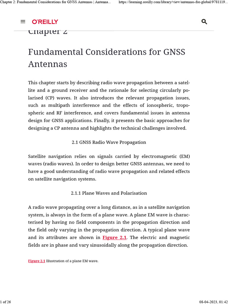 Chapter 2 Fundamental Considerations For GNSS Antennas Antennas For Global Navigation Satellite ...