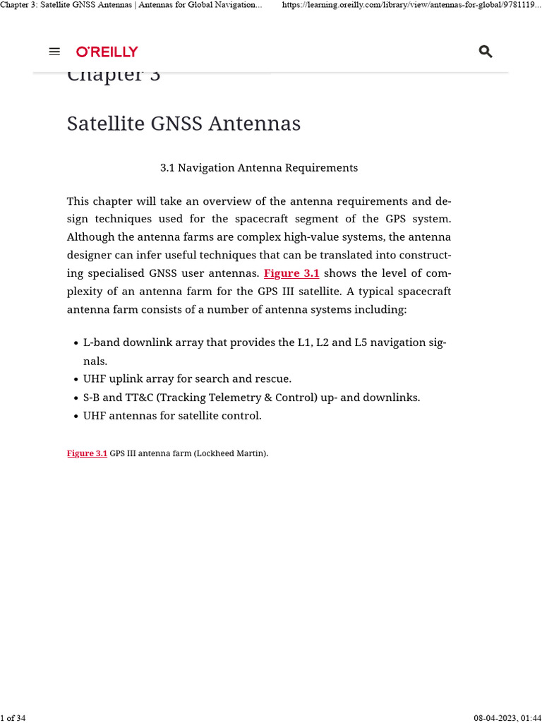 Chapter 3 Satellite GNSS Antennas Antennas For Global Navigation ...