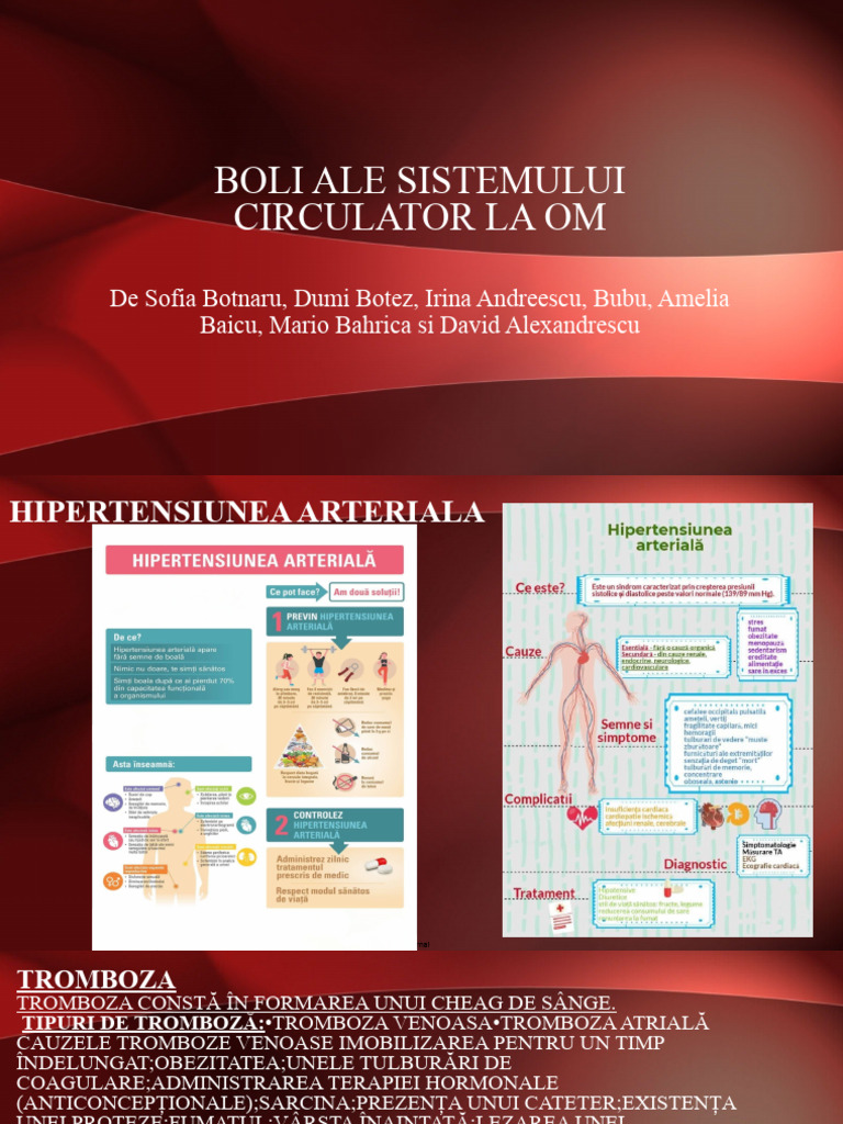 Boli Ale Sistemului Circulator La Om | PDF