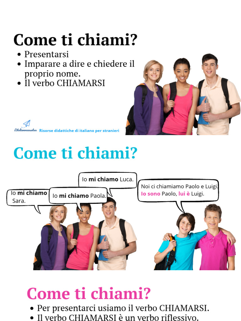 Come Ti Chiami 1 | PDF
