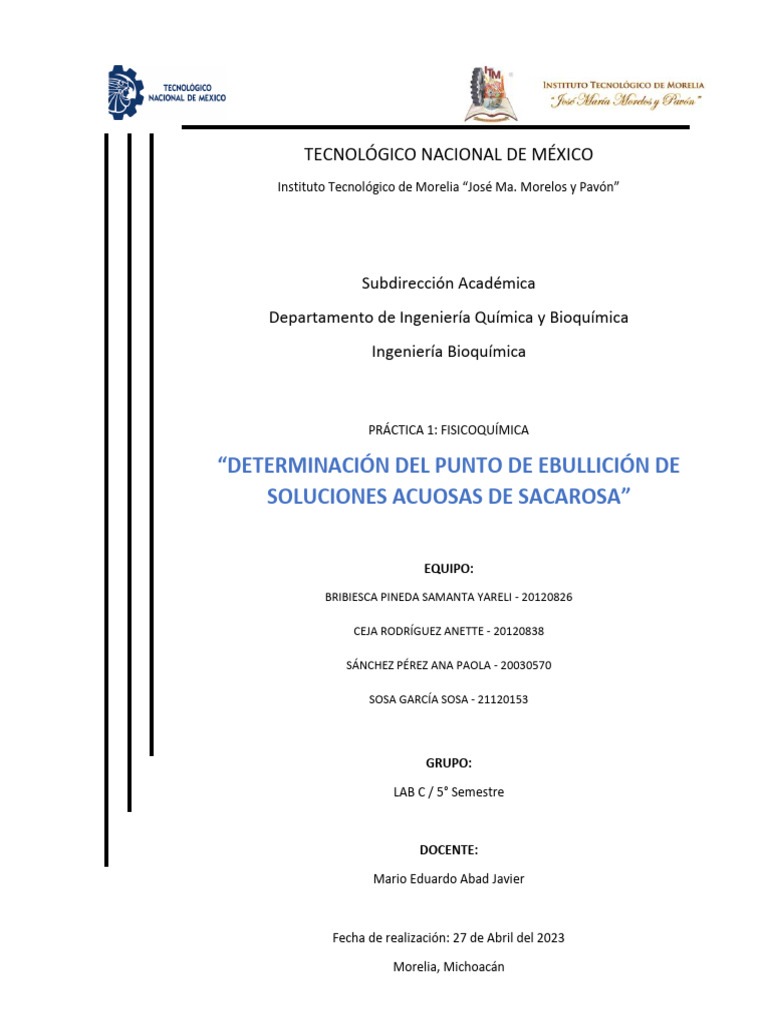 Práctica 6 Eq 1 | PDF