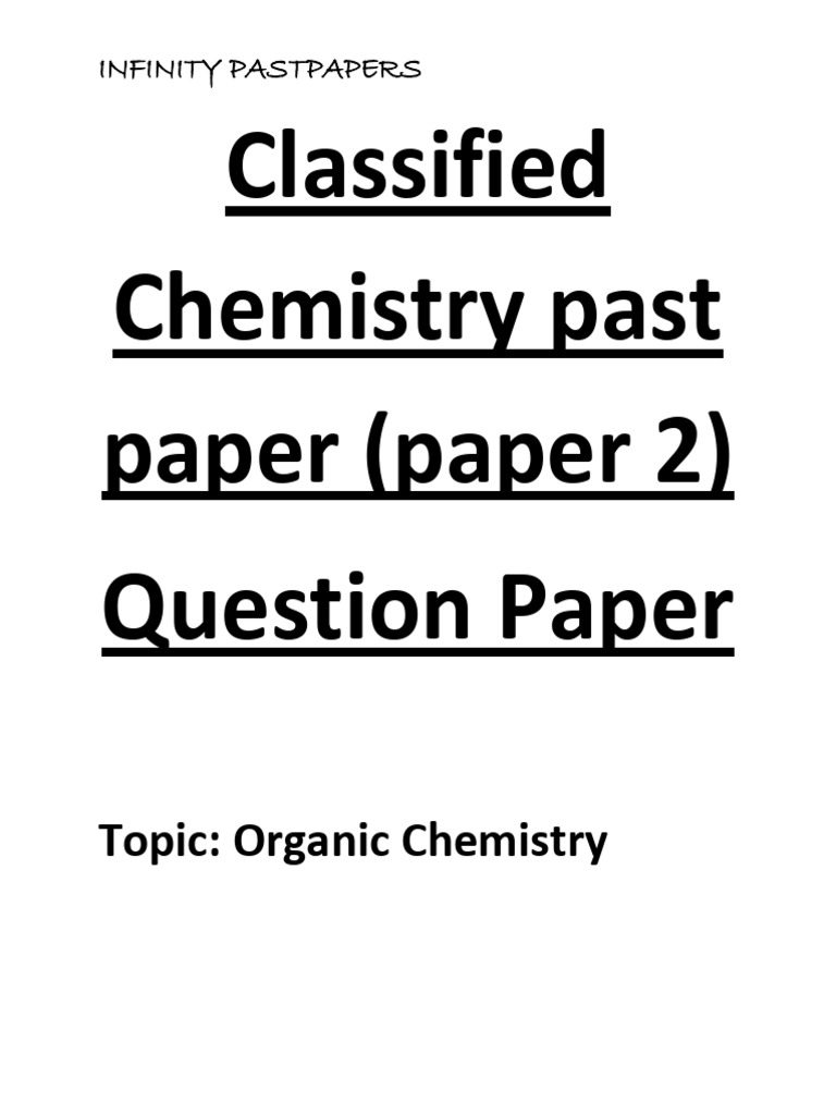 Organic Chemistry 2 QP | PDF
