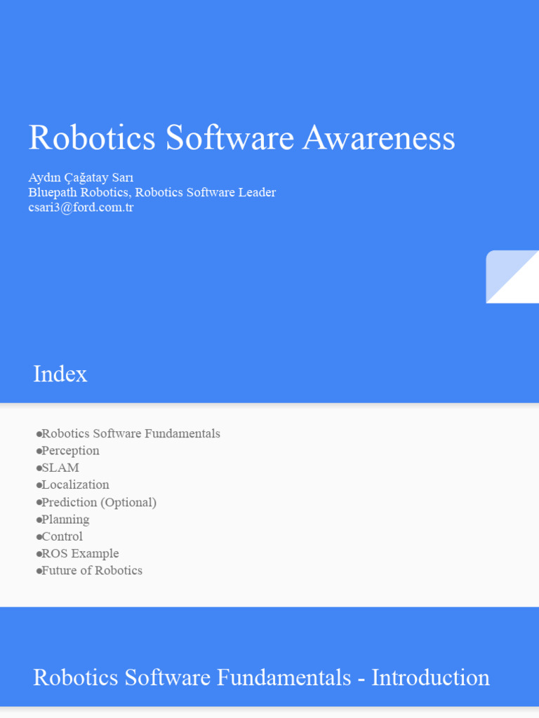 Robotics Software Awareness | PDF